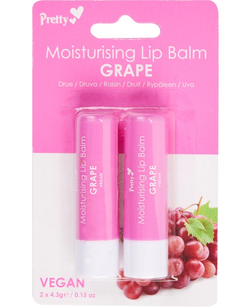 Pretty 2 Pack Lip Balms in Grape | Postie
