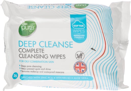 Pure Wipes - 25 sheets in Deep Cleansing | Postie