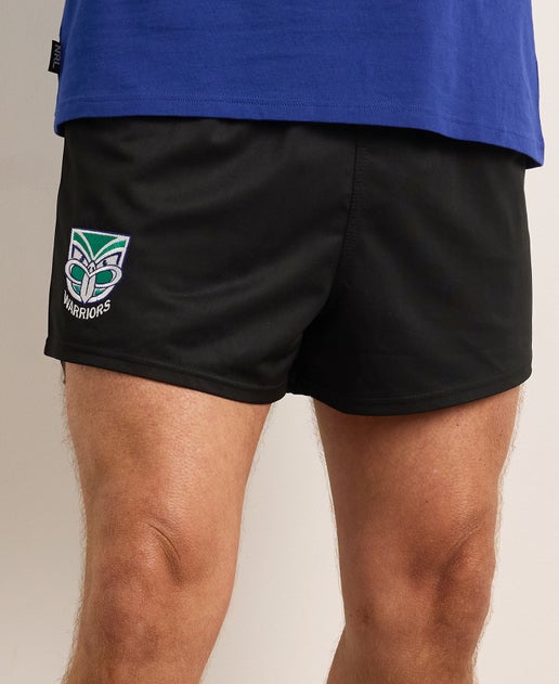 Warriors NRL Adult Footy Short in Black | Postie