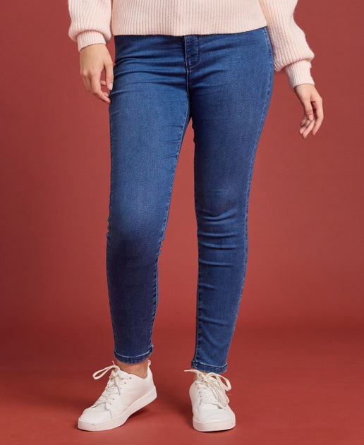 Women's Soft Touch High Rise Jean in Mid Blue | Postie