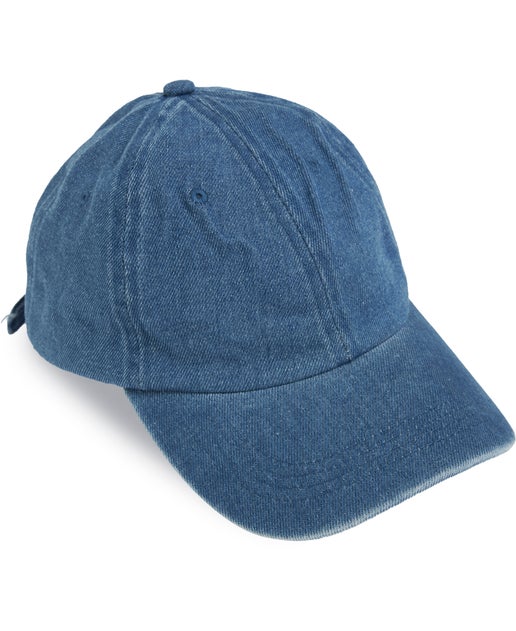 Women's Washed Denim Cap in Indigo | Postie